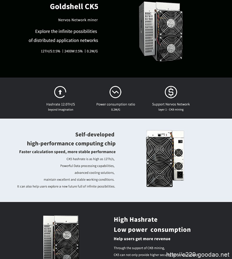 Goldshell Hot Selling Mining Machine Ckb Coin Miner Ck5 - skycorp.cn